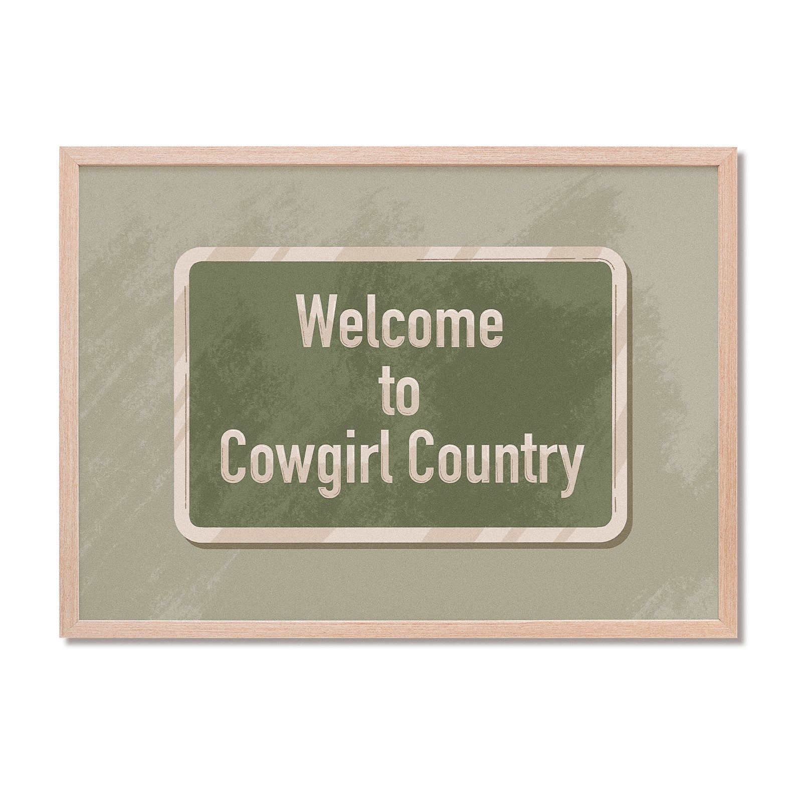 Welcome To Cowgirl Country Print – Southern Wildberry
